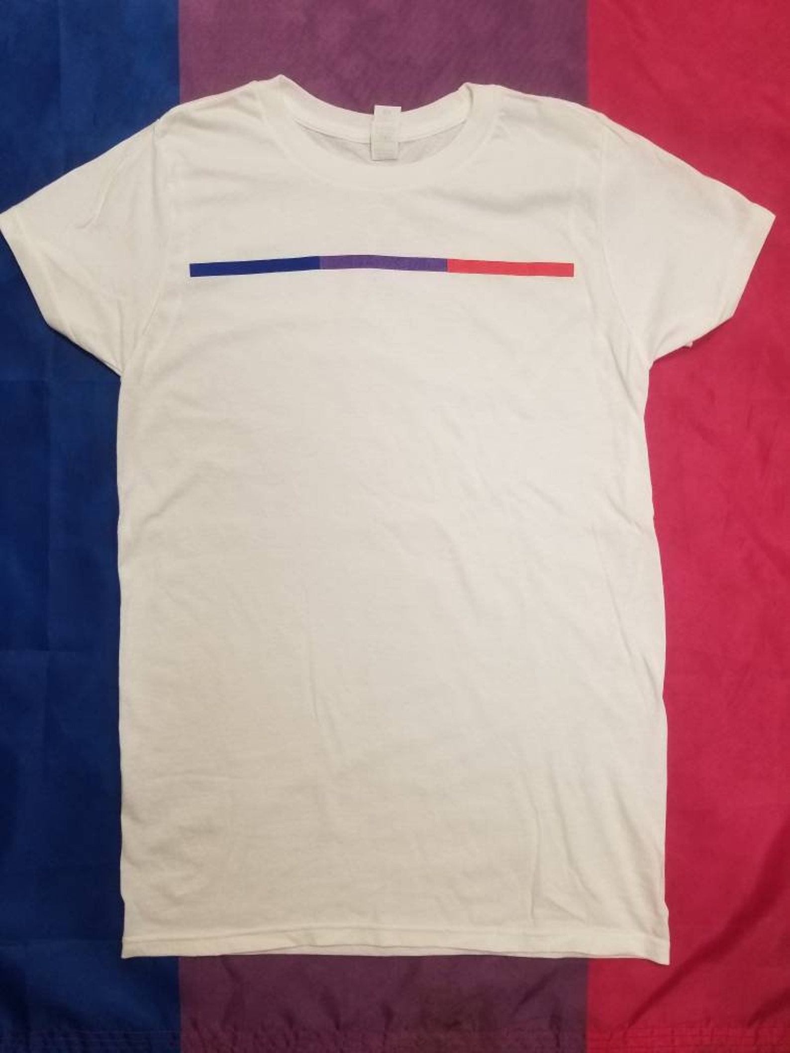 Bisexual Pride Stripe T-shirt - Bisexual Visibility Tshirt - Bi Flag ...