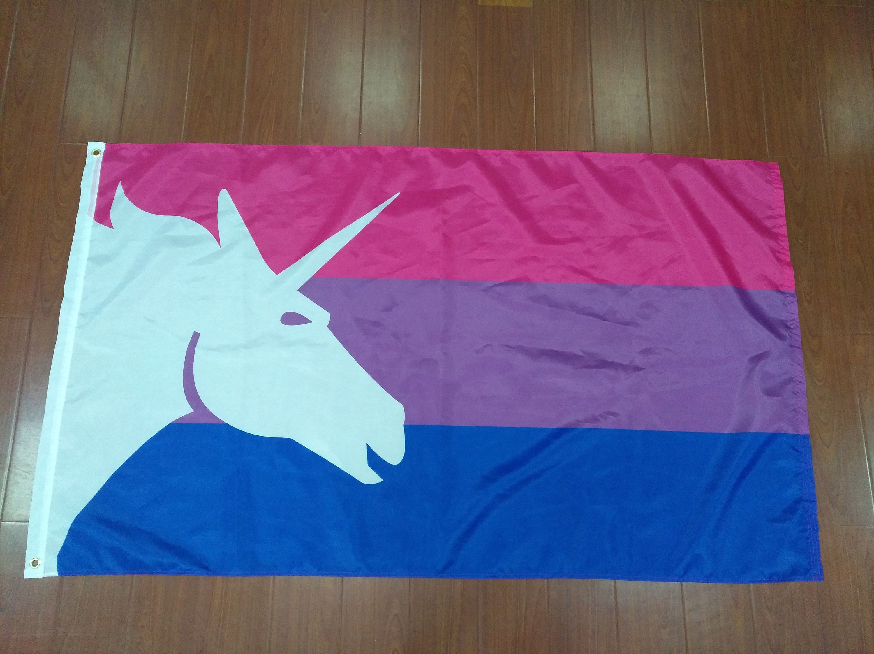 Bisexual Unicorn Flag Bisexual Flag 3'x5' Bi | Etsy