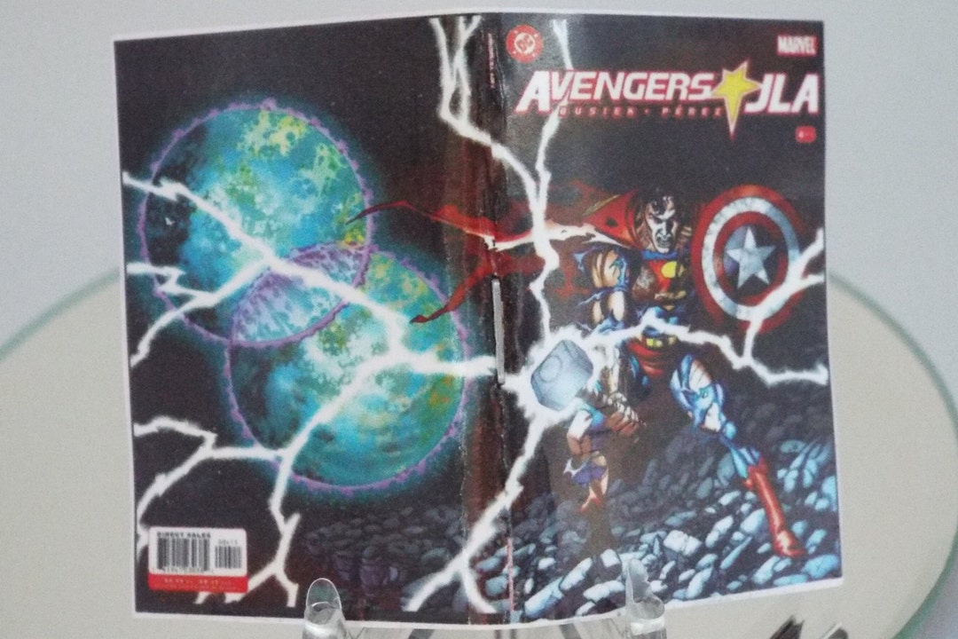 Mini AVENGERS V JLA #4 Miniature Diorama Size 1/6 Scale Opening 26 ...