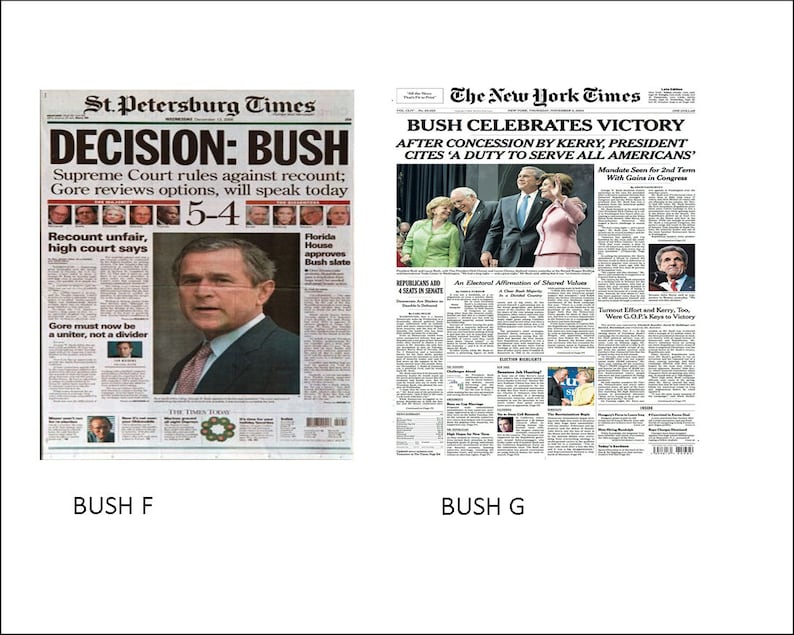 Mini President Election NEWSPAPERS Presidents Biden Trump | Etsy