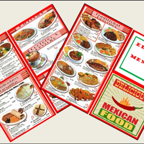 Miniature Mexican Restaurant MENUS Dollhouse 1:6 1/12 1/24th - Etsy