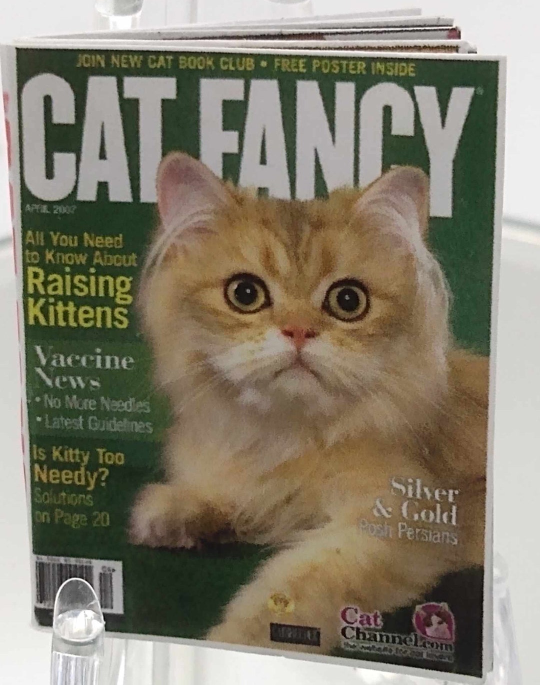 1 Mini PET CAT Magazine 1/12 & 1/6 Scale 22 Printed Original Pages ...