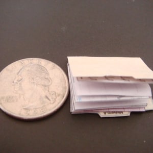 Miniature Doctor Physician Patient Medical Records in File - Dollhouse ...