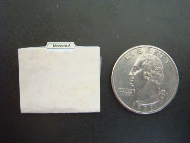 Miniature Doctor Physician Patient Medical Records in File - Dollhouse ...