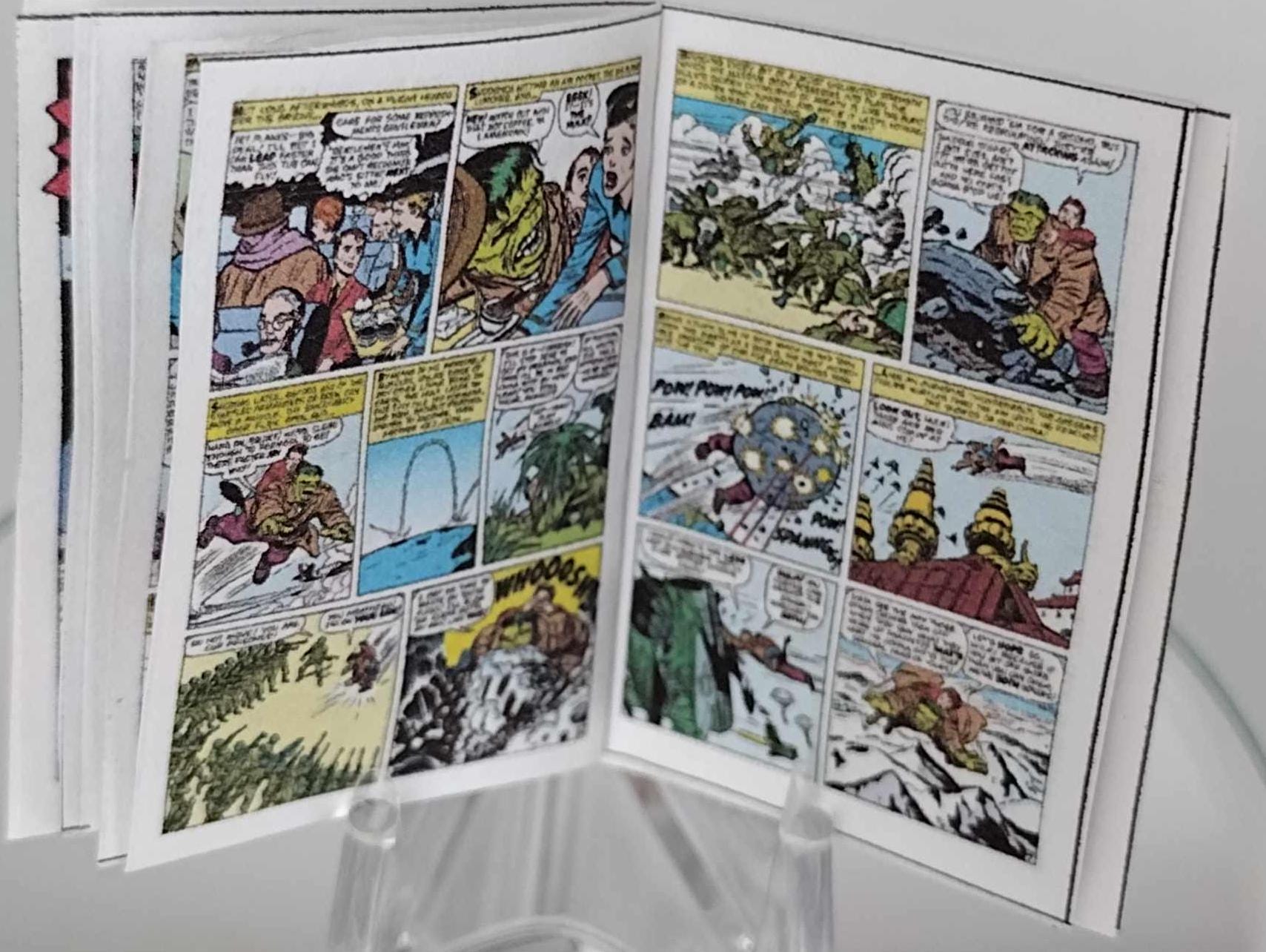 Mini Comic 'INCREDIBLE HULK #5 ' Miniature Fashion Doll Size 1/6 ...