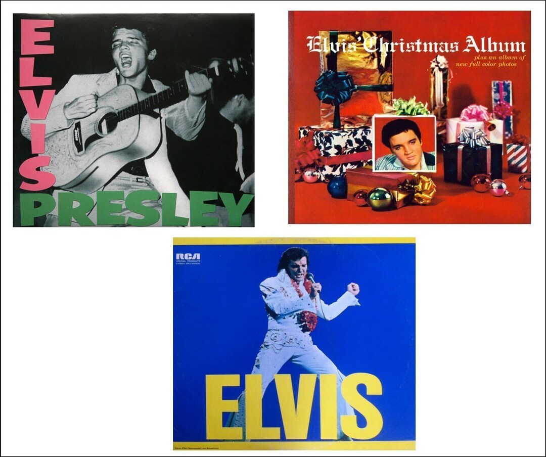 Miniature Vintage 'ELVIS' Record Album - Dollhouse 1/6 1/12 1/24 ...