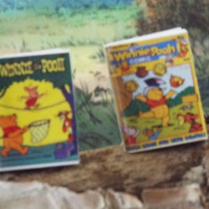2 Miniature 'winnie the Pooh' COMICS Dollhouse 1/3 | Etsy