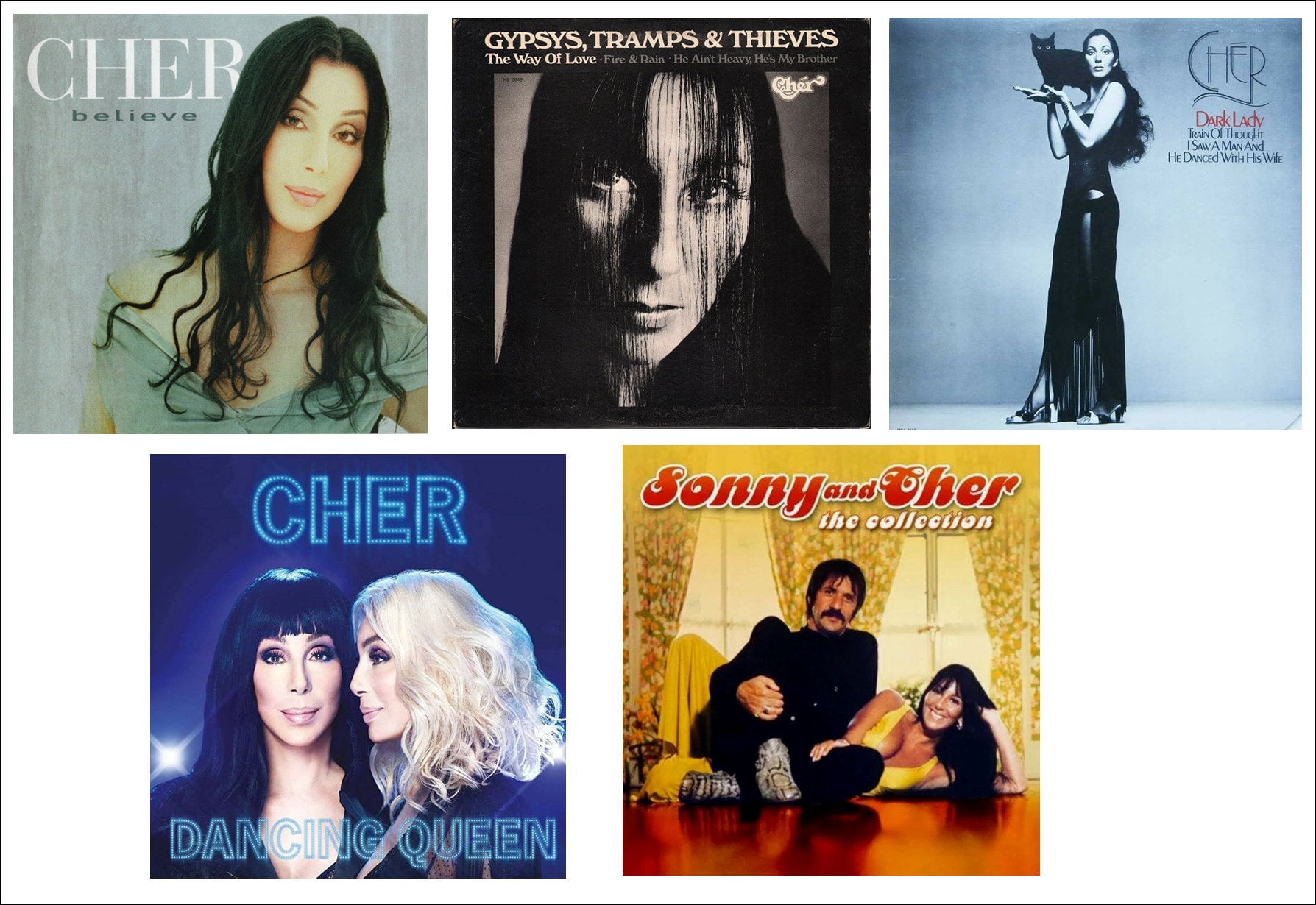 Miniature Vintage 'CHER' SONNY & CHER Record Album - Etsy