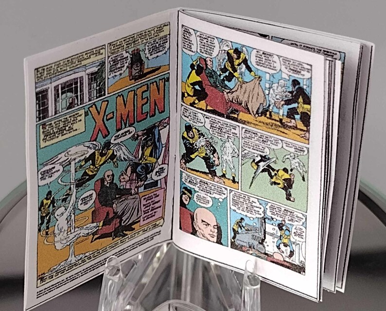 Mini 1963 SILVER Age Comic 'X-MEN #1' 1st Issue Mniature Diorama 1/6 ...