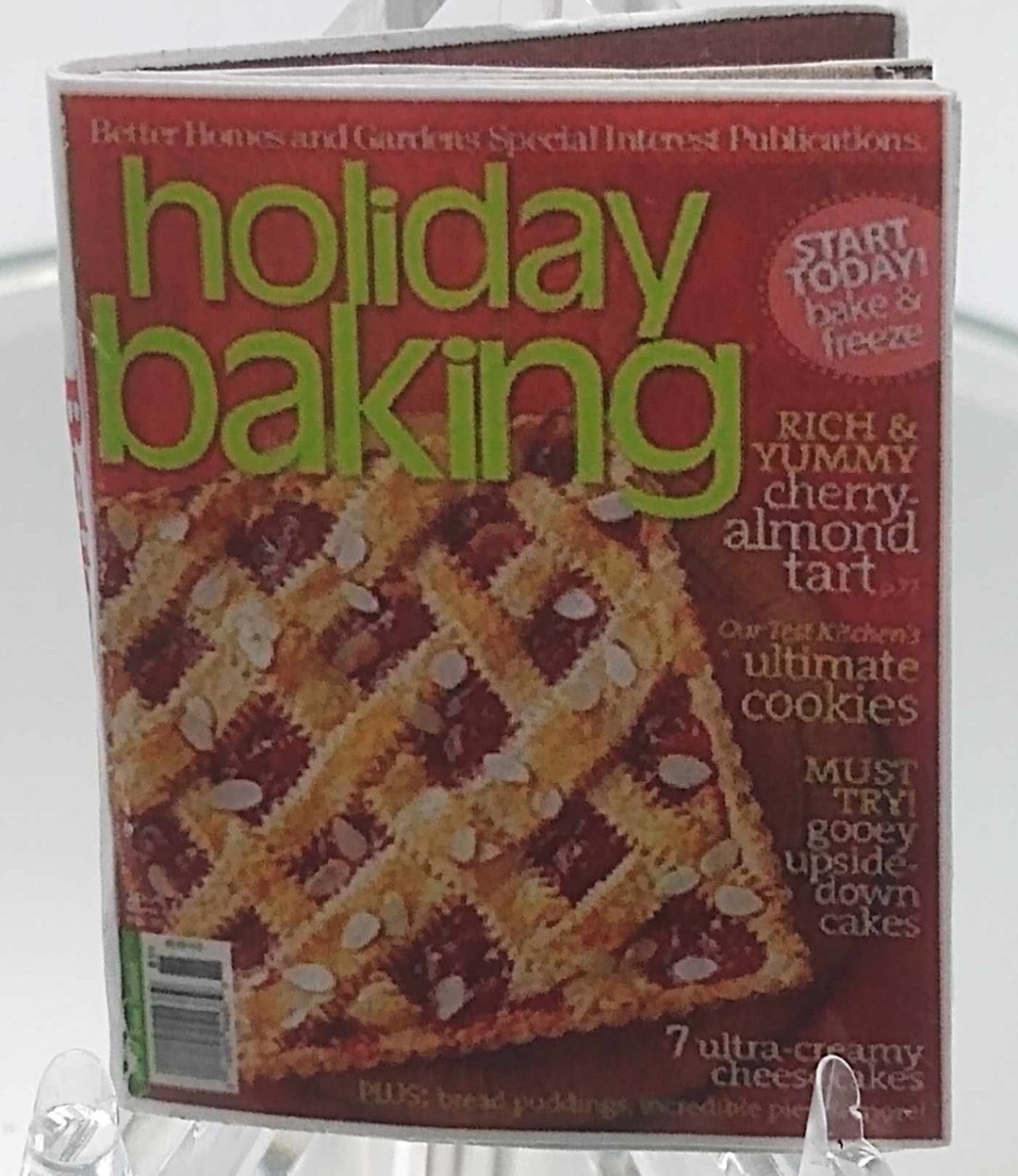 1 Mini Holiday & CHRISTMAS BAKING Magazine 1/12 or 1/6 Scale 18 Printed ...