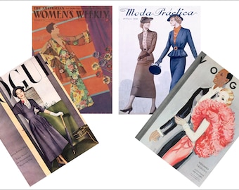 4 Miniature Vintage 1950'S 'FASHION' Magazines | Etsy