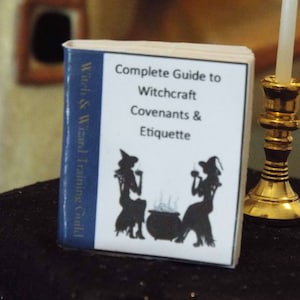 1 Miniature Halloween 'witch Wizard Guide to Covenants & Etiquette ...