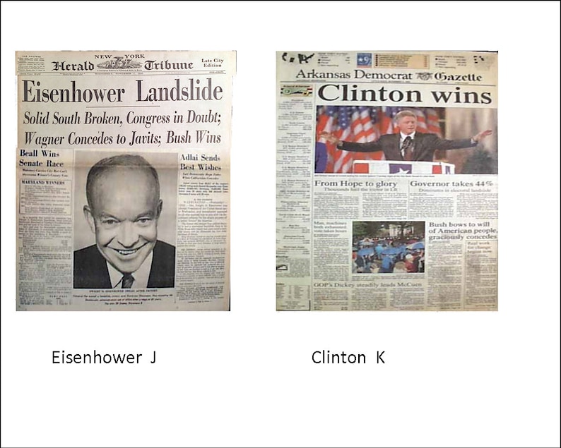 Mini President Election NEWSPAPERS Presidents Biden, Trump, Obama, Bush ...