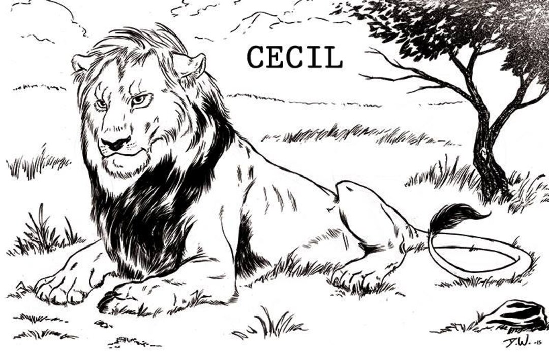 Original Image: Cecil (100% Charity) - Etsy
