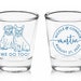 Custom Pet Illustration Monogram Double-sided Shot Glass | Etsy