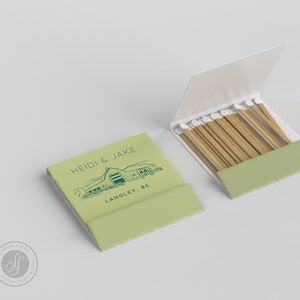 Foiled Wedding Matchbooks #31 - Custom Venue Wedding Matches, Match ...