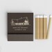 Foiled Wedding Matchbooks #15 - Custom Venue Wedding Matches, Match ...