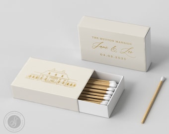Wedding Matchboxes Full-color #8 - Custom Pet Illustration, Matchbox ...