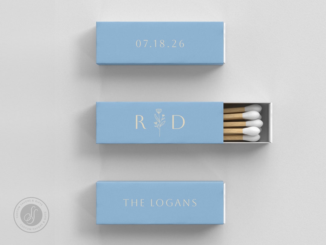 Foiled Wedding Lipstick Matchboxes #2 - Custom Wedding Matches ...