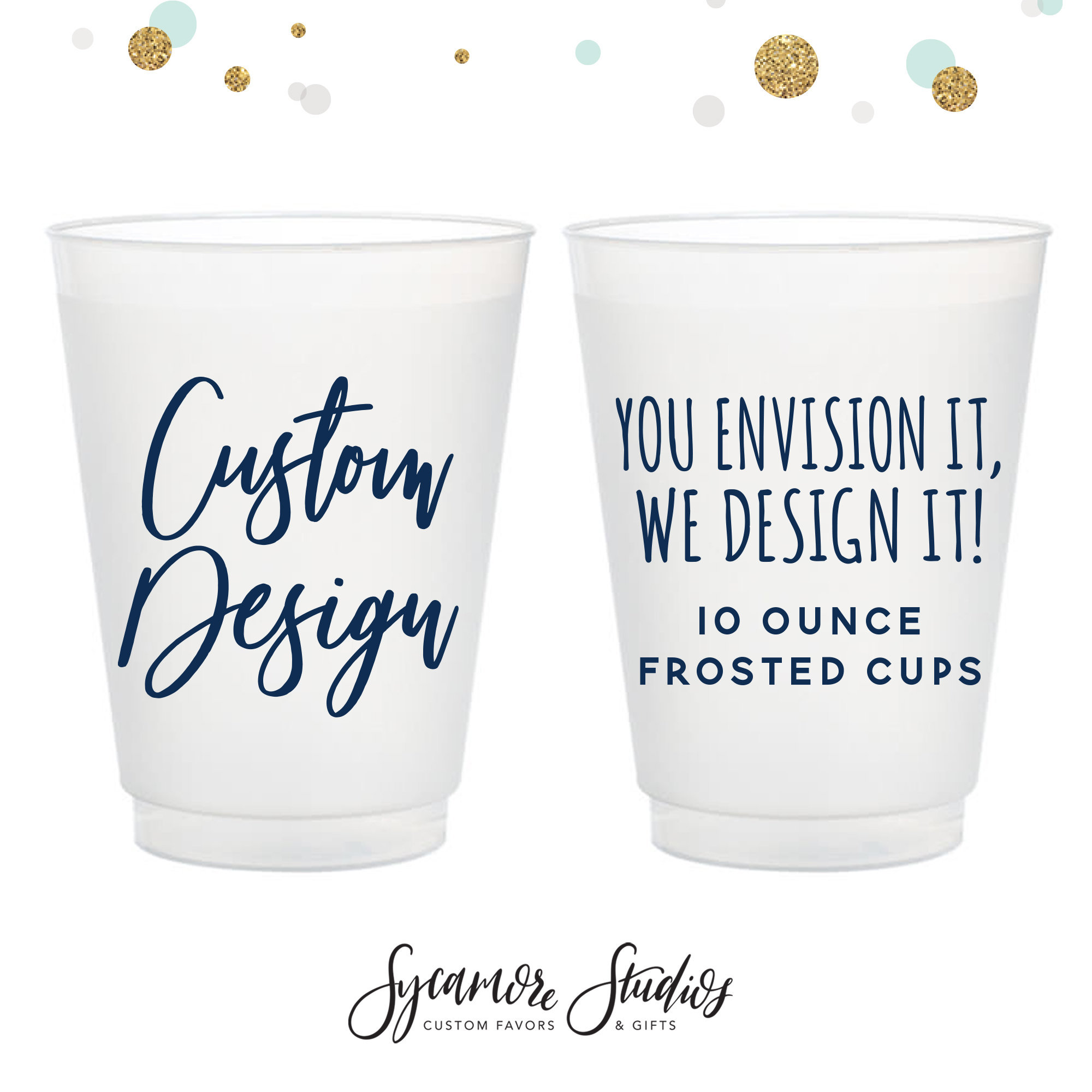 Custom 10oz Frosted Unbreakable Plastic Cup Your Custom | Etsy