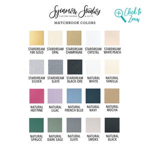 Foiled Wedding Matchbooks #3 - Custom Venue Wedding Matches, Match Book ...