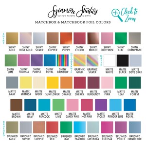 Foiled Wedding Matchbooks #30 - Custom Pet Illustration Wedding Matches ...