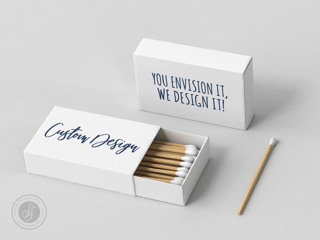 Custom Wedding Matchboxes - Your Custom Design - Wedding Matches ...