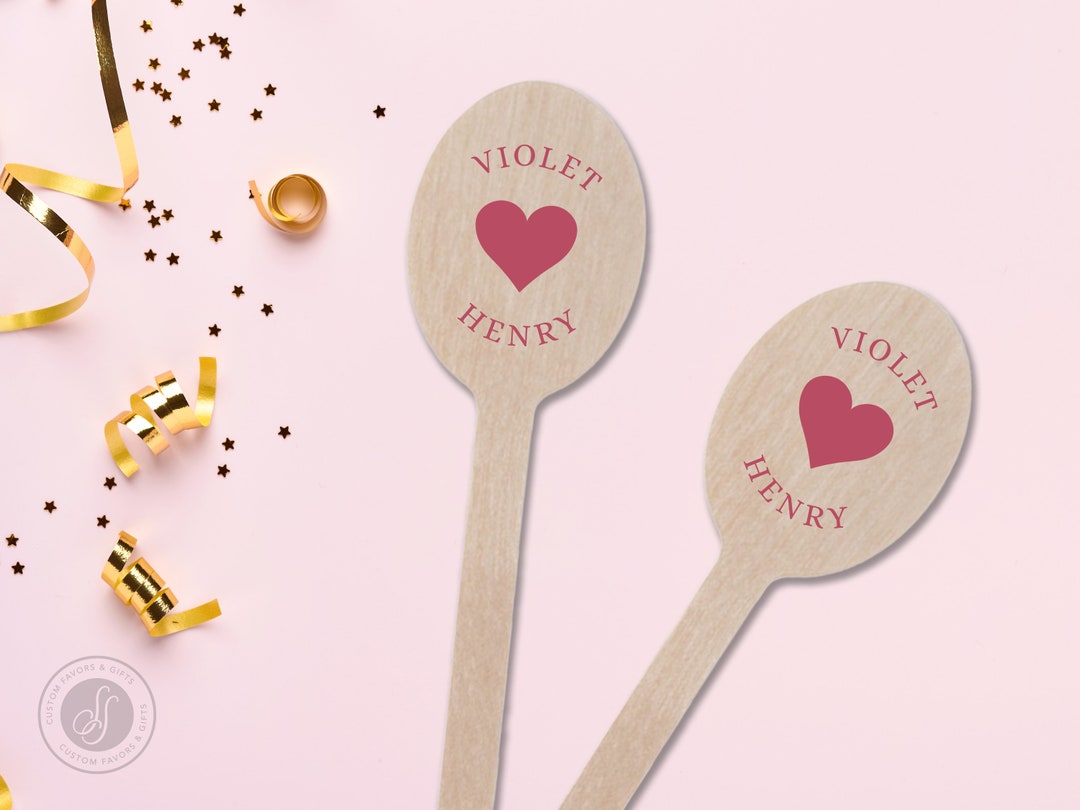 Wedding Stir Sticks #22 - Wooden Stir Sticks, Round, Oval, Rectangle ...