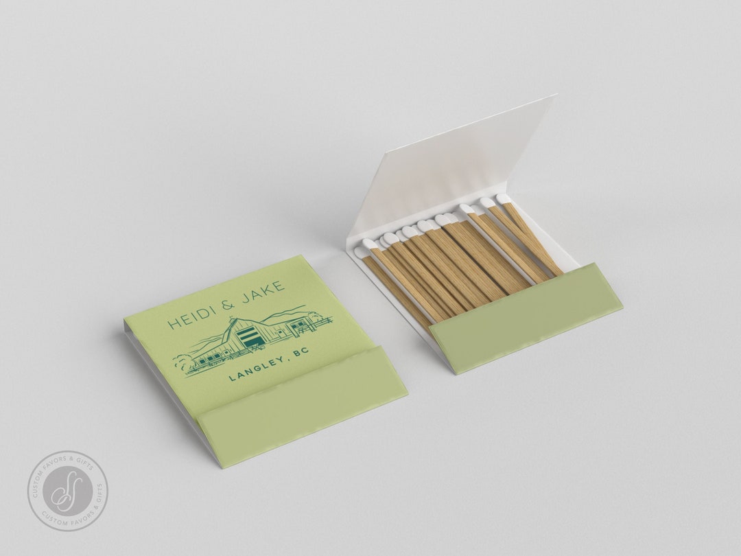 Foiled Wedding Matchbooks #31 - Custom Venue Wedding Matches, Match ...