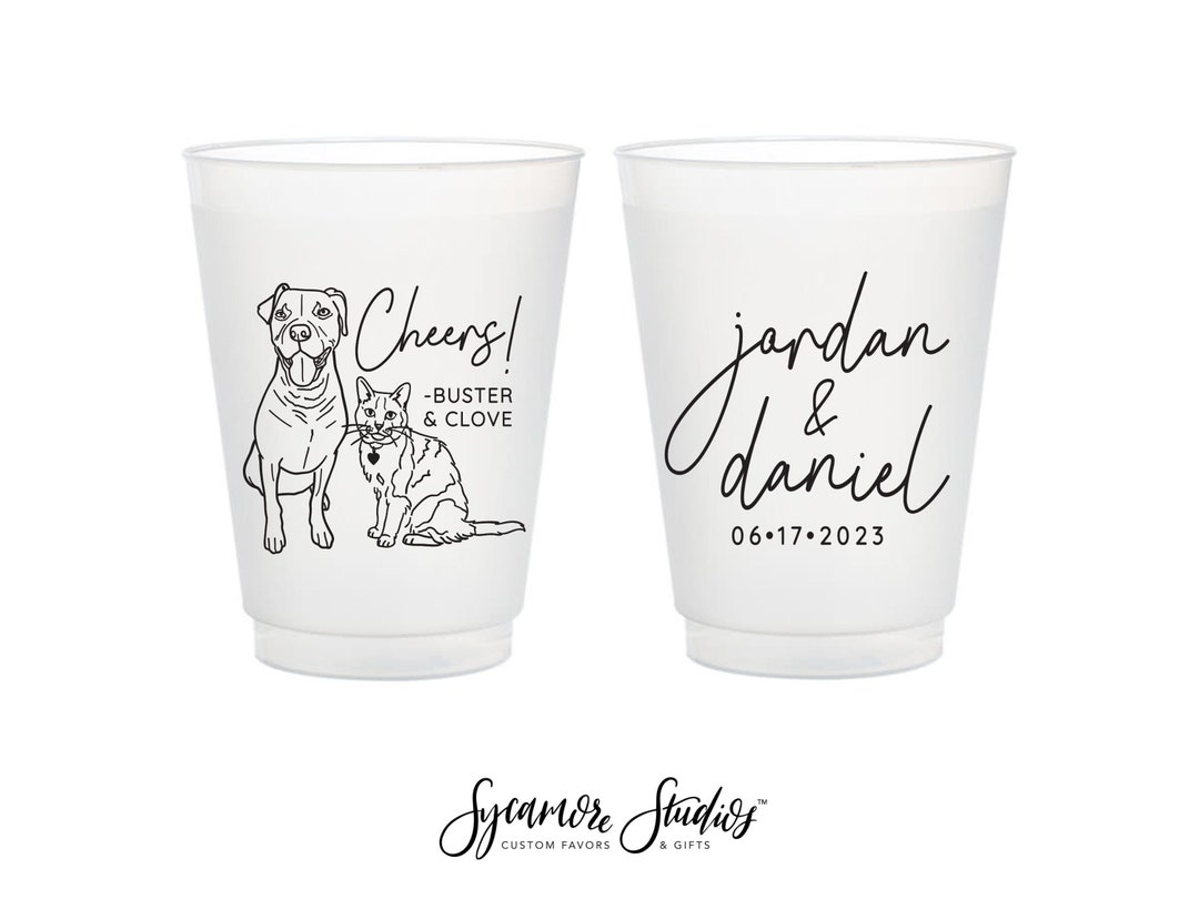 12oz or 16oz Frosted Unbreakable Plastic Cup #213 - Custom Pet ...