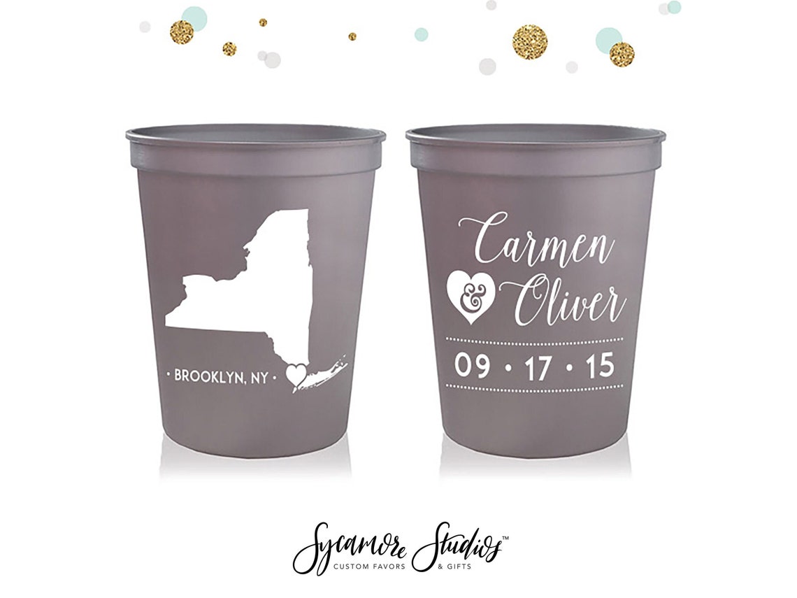 State or Province - Wedding Stadium Cups #1 - Custom - Bridal Wedding ...