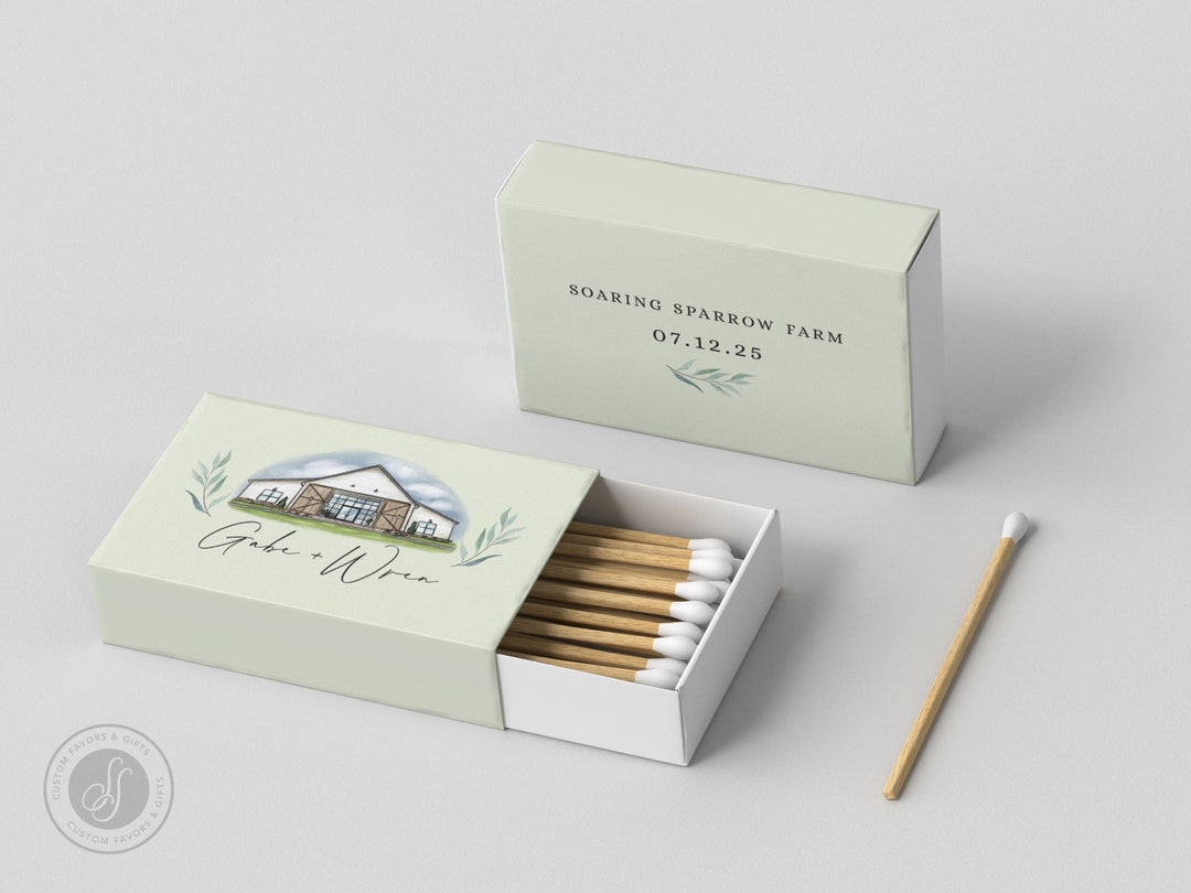 Wedding Matchboxes Full-color #16 - Custom Venue Wedding Matches ...