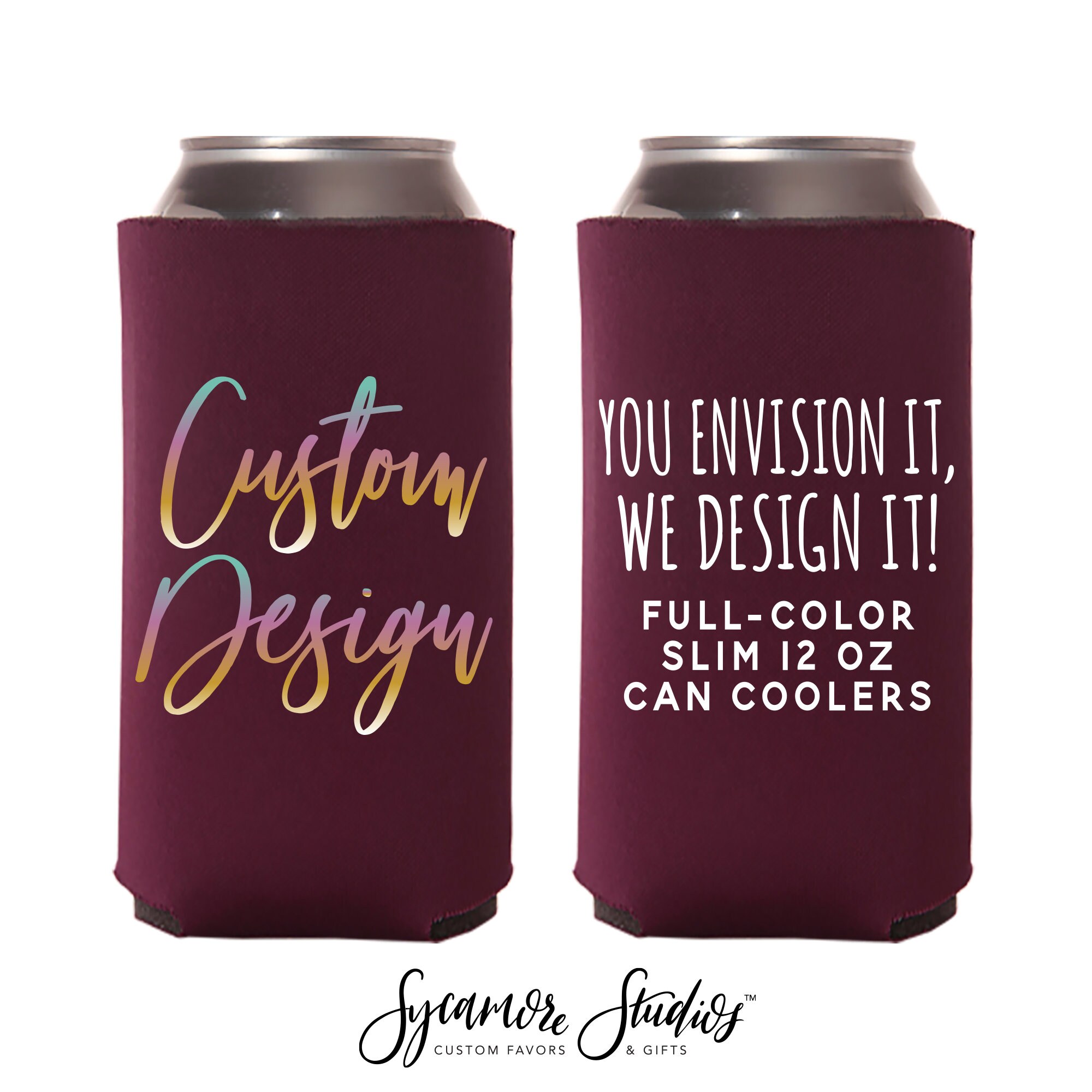 Custom Full-color Regular & Slim Can Cooler Package - Your Custom ...