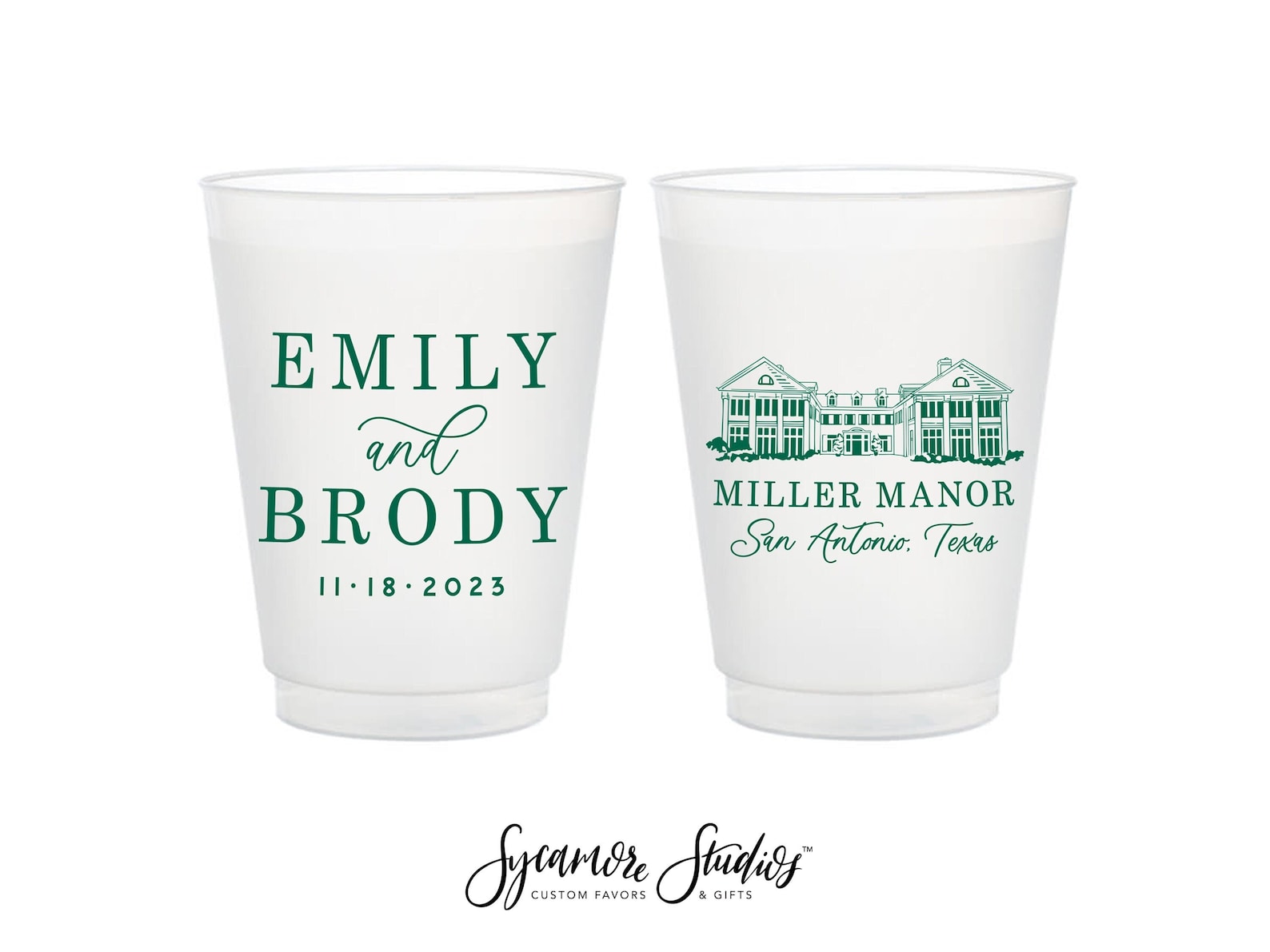 12oz or 16oz Frosted Unbreakable Plastic Cup #227 - Custom Venue ...