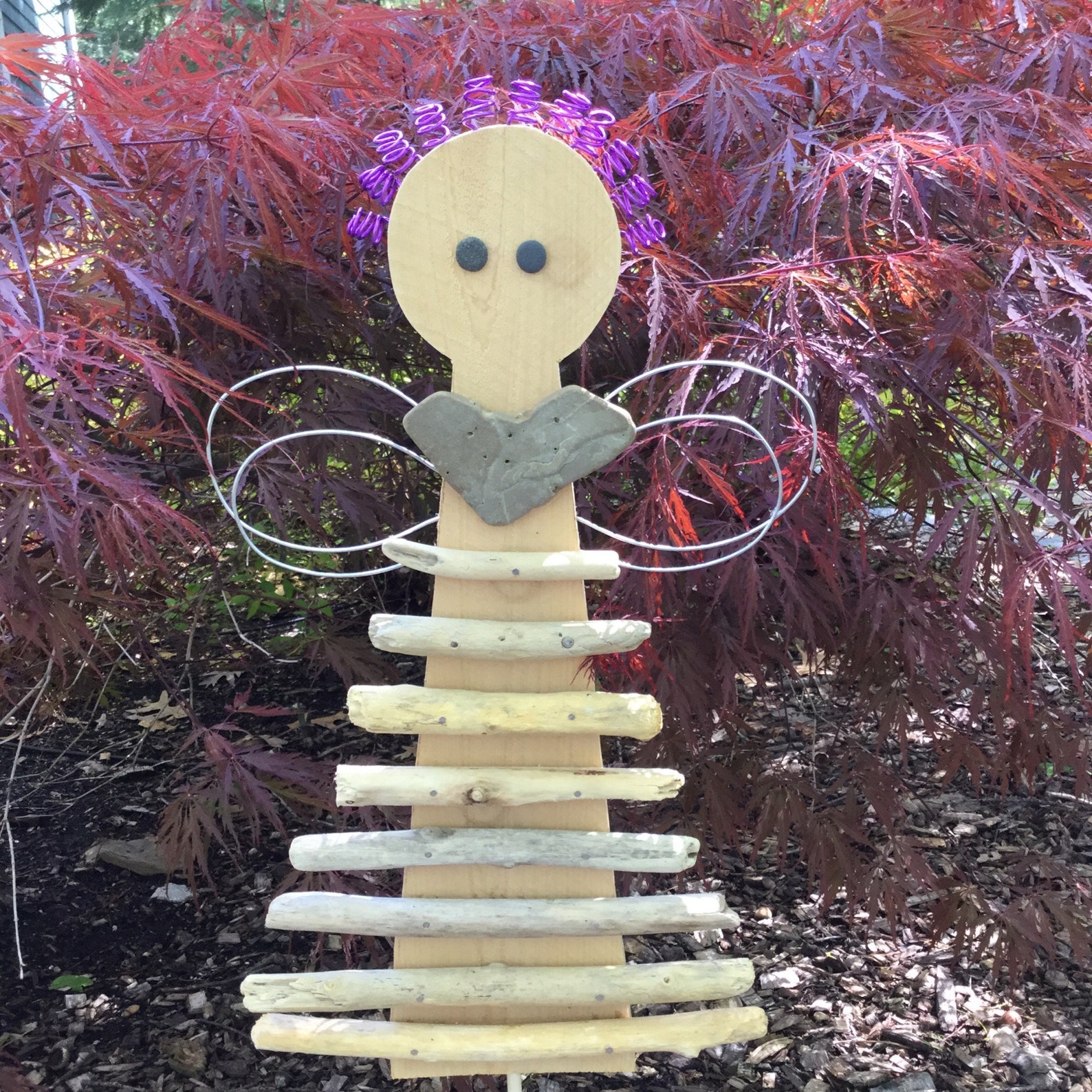 Large Garden Angel Yard Art Garden Decor | Etsy