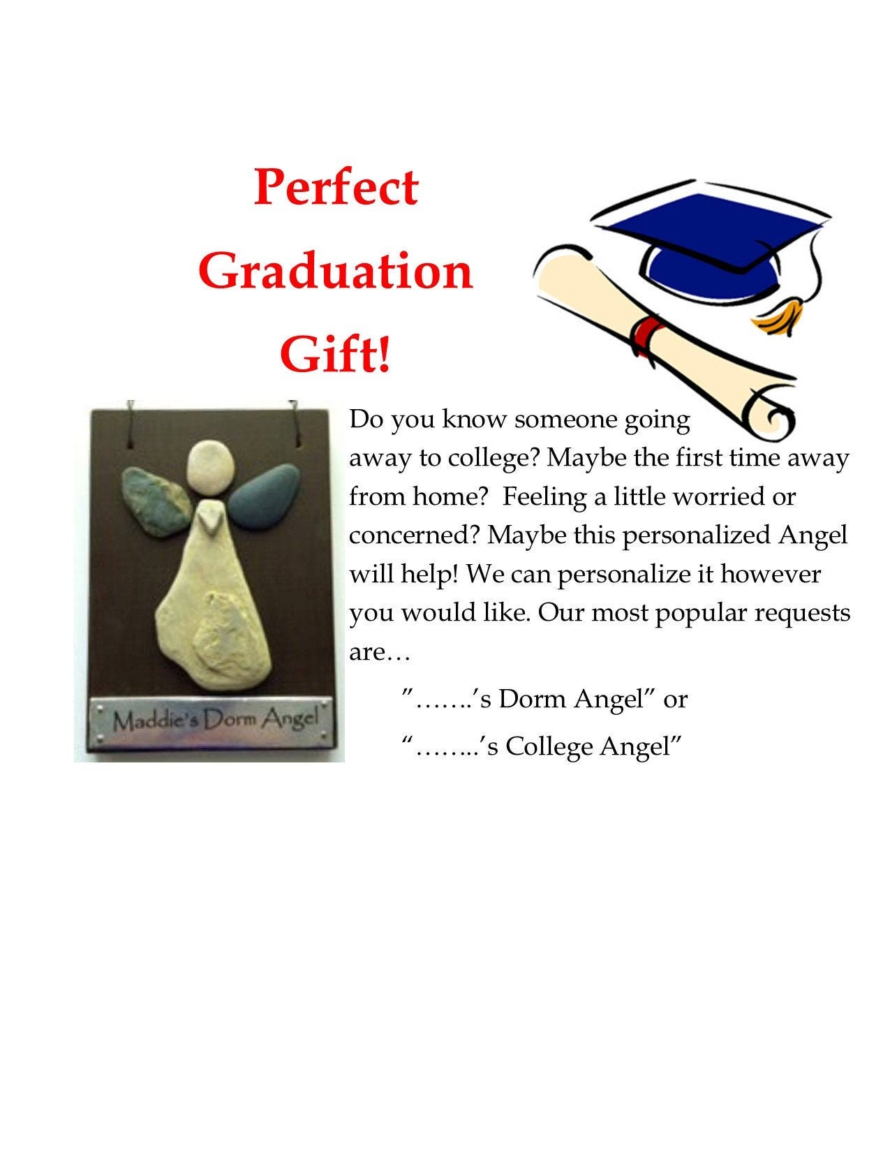 Dorm Angel ~ College Angel ~ Present for a College Student ...