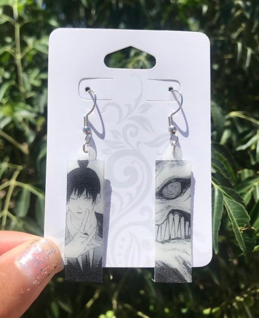Fox Devil Anime Earrings Subtle Anime Jewelry READ - Etsy