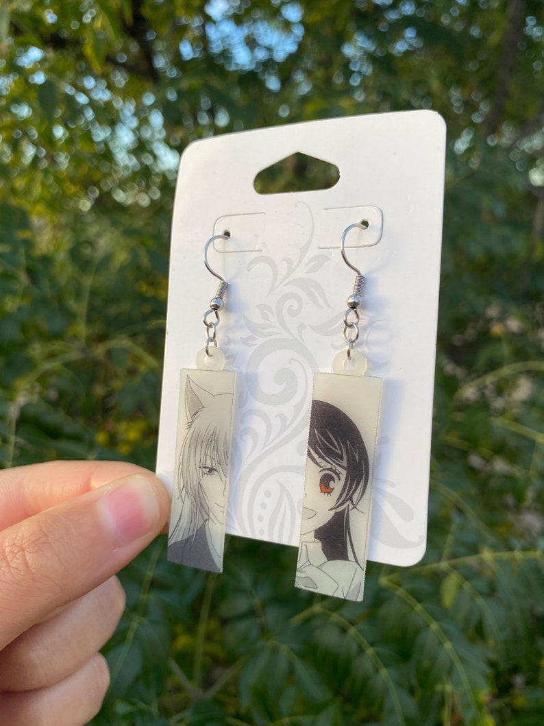 Yokai & Shrine God Split Anime Earrings, Anime Jewelry Accessories ...
