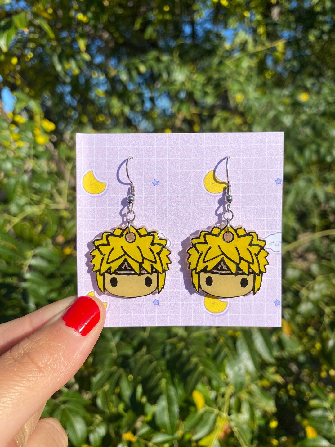 Chibi Ninja Anime Earrings, Kawaii Anime Earrings, Subtle Anime Jewelry ...