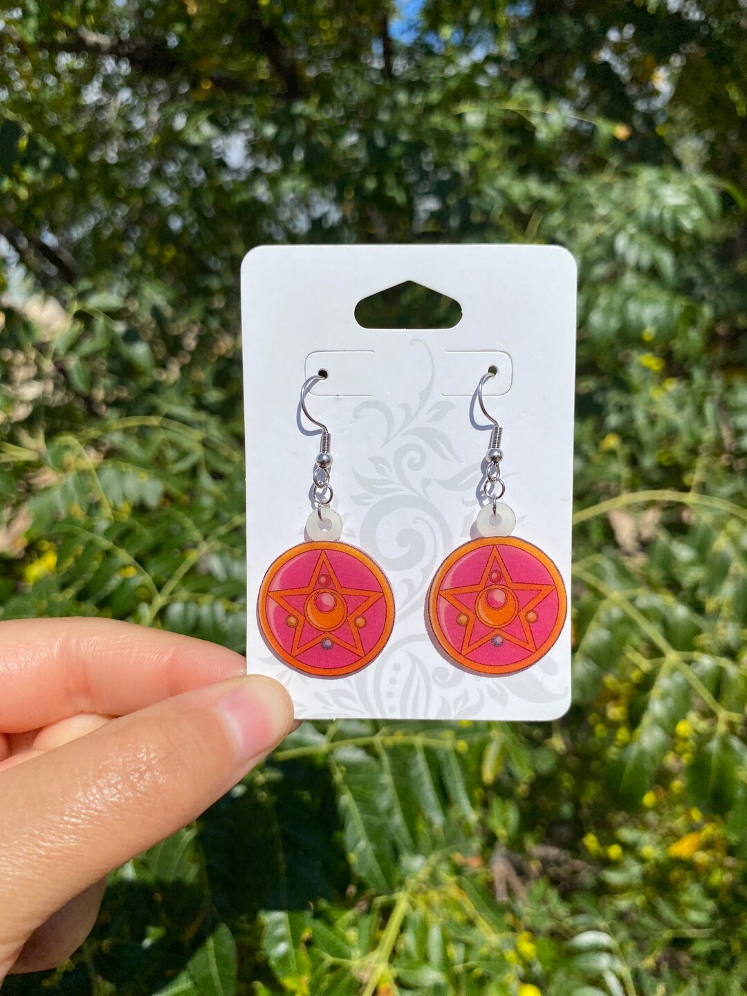 Magical Brooch Anime Earrings, Subtle Anime Jewelry, Kawaii Anime ...