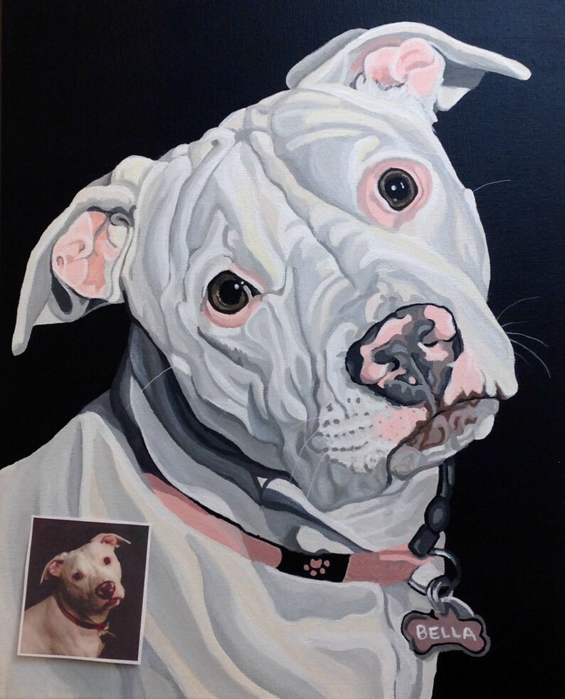 Pet Portrait Custom Pet Portrait Pet Painting Custom Dog | Etsy