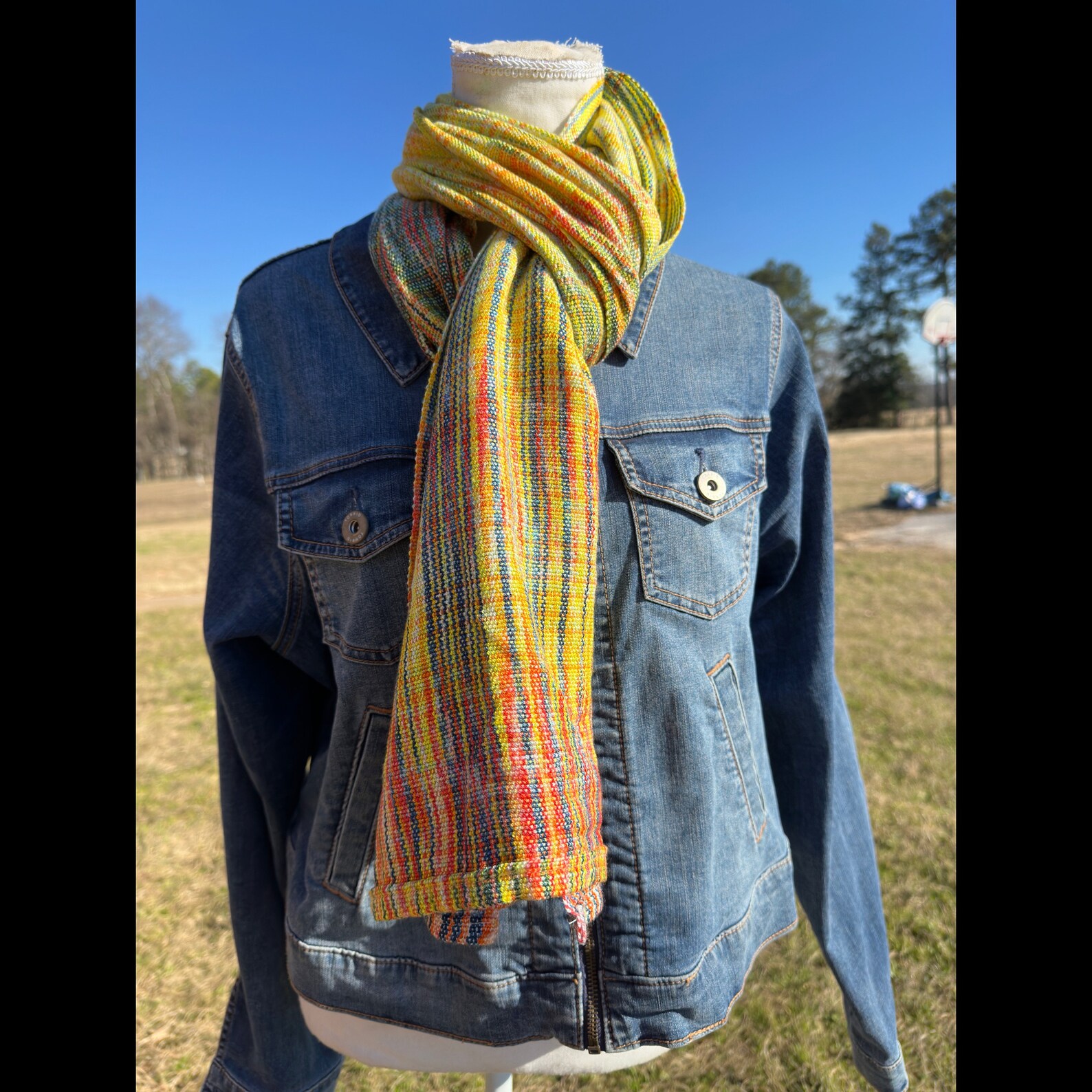 Handwoven Long Scarf “watercolor Fantasy” Tencel Painted Handdyed - Etsy