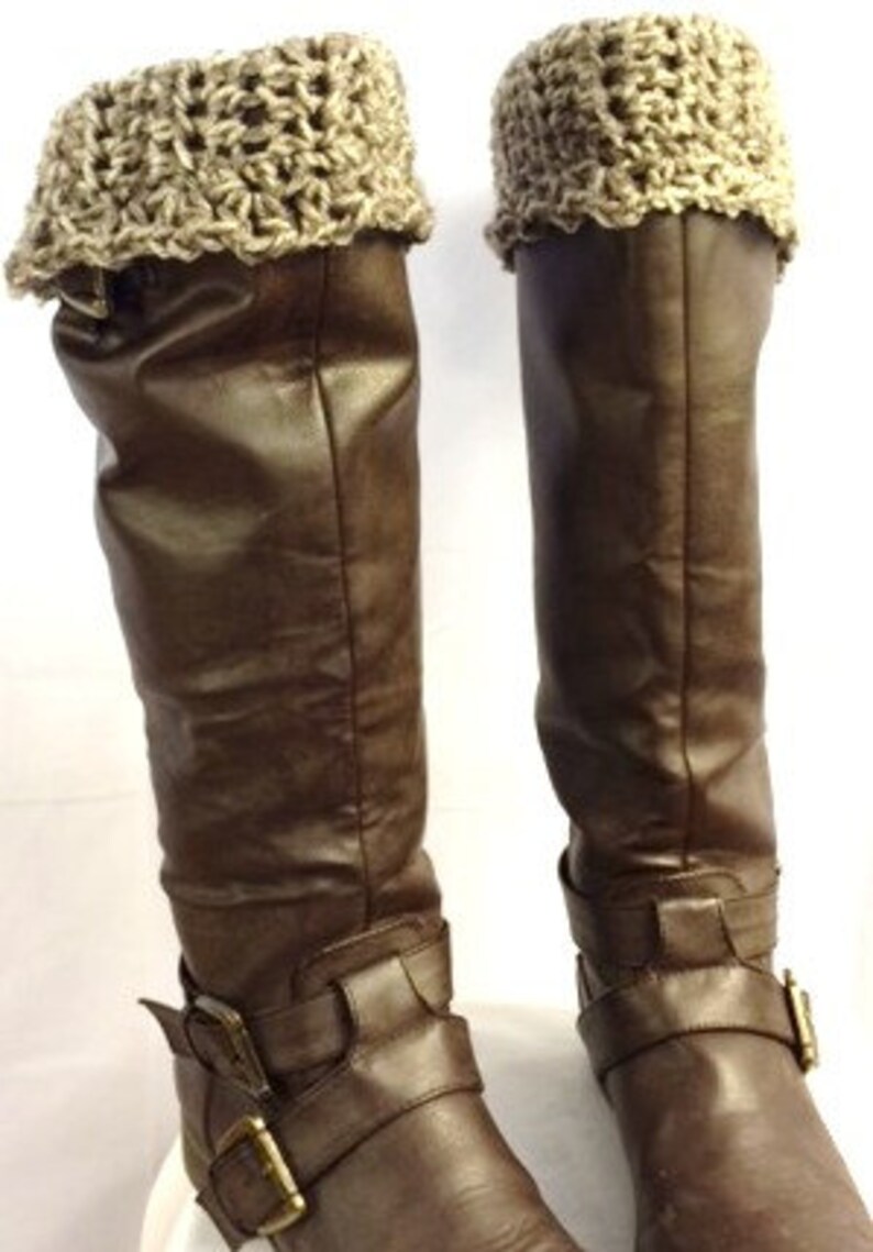 Boot Cuffs Crocheted Leg Warmers Boot Toppers Sock Toppers | Etsy