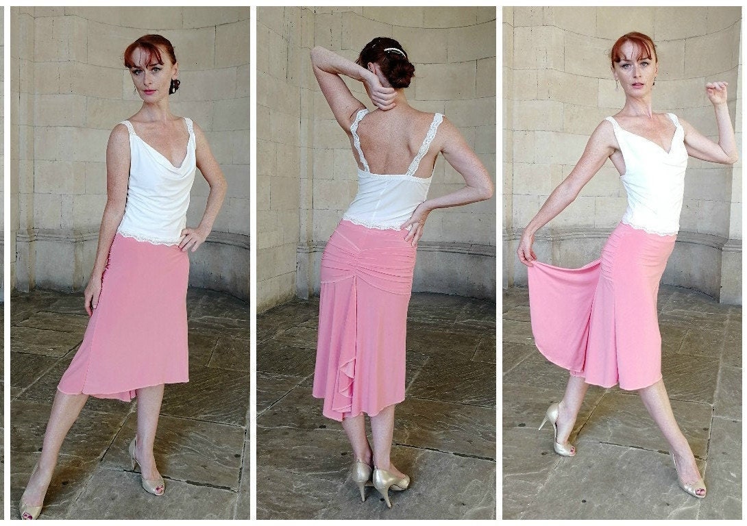 Tango Skirt Tango Clothes Jersey Skirt Dance Skirt CARMEN | Etsy