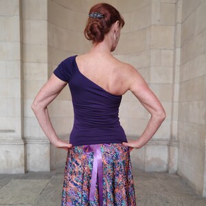 Dance- Tango Top 'isadora' - One Shoulder Cap - Etsy UK