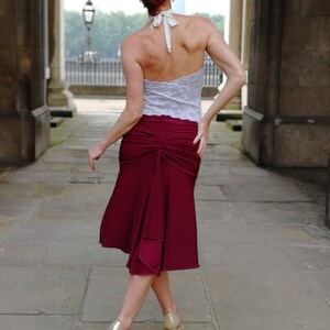 Tango Skirt, Tango Clothes, Jersey Skirt, Dance Skirt - CARMEN - Etsy