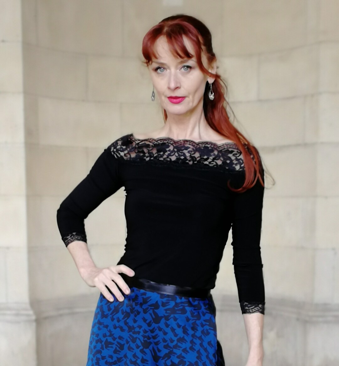 Tango Top, Dance Top, 3/4 Sleeve Top, Bardot Top, Lace Top, Jersey Top ...