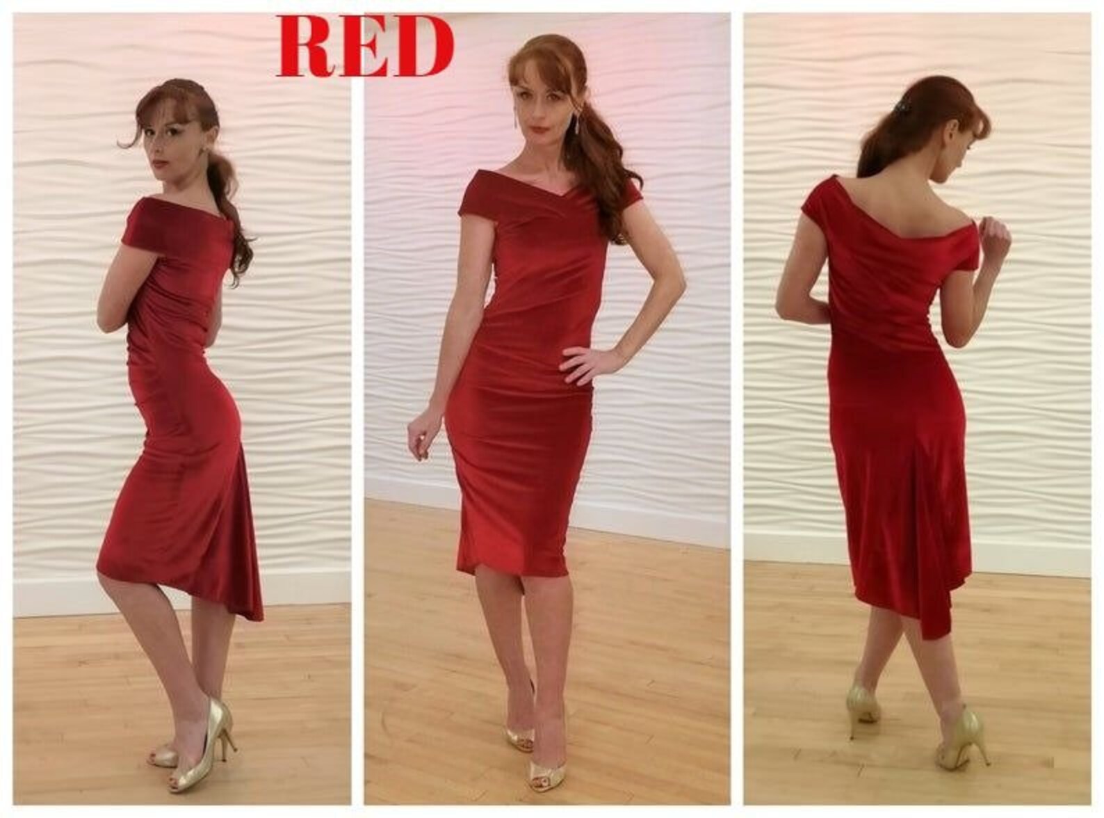 Velvet Dress, Tango Dress, Cocktail Dress, Party Dress, Evening Dress ...