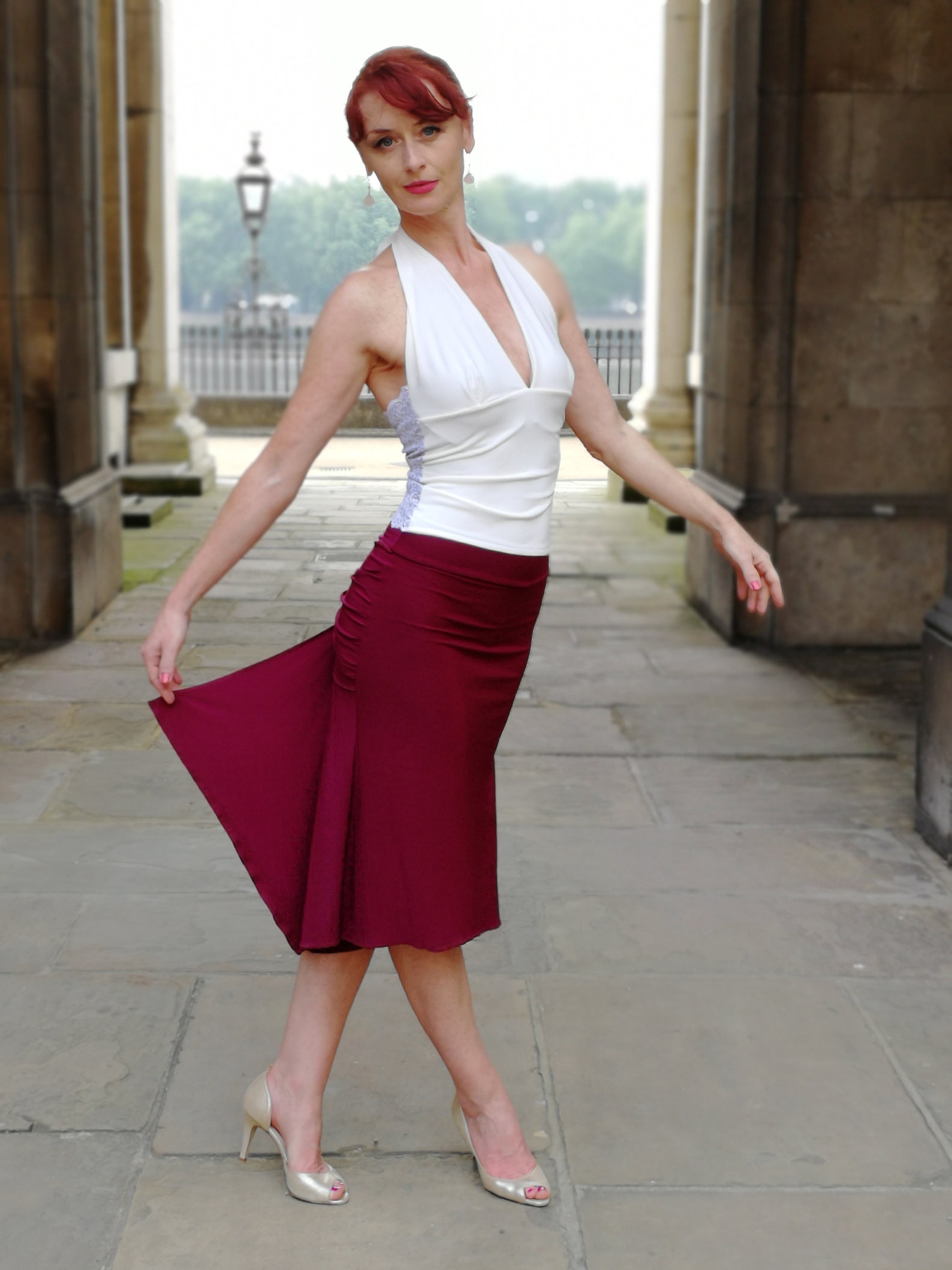 Tango Skirt Tango Clothes Jersey Skirt Dance Skirt CARMEN | Etsy