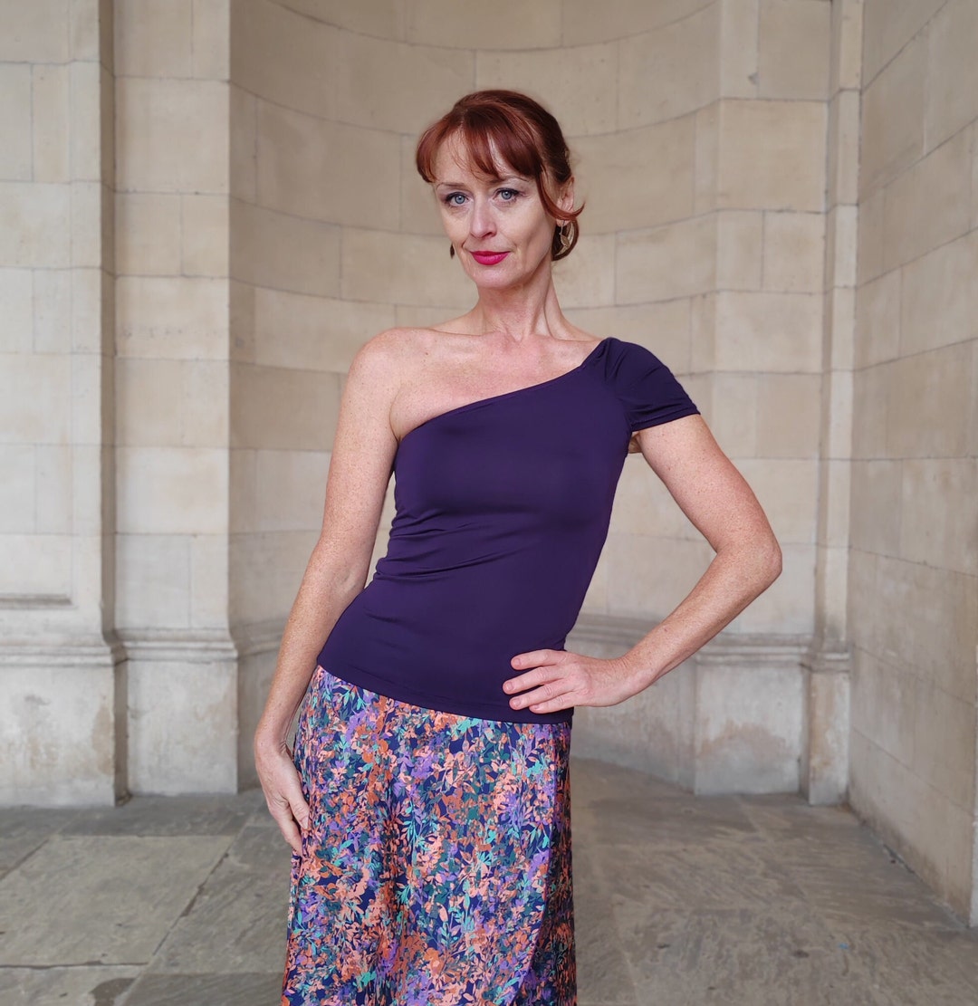 Dance- Tango Top 'isadora' - One Shoulder Cap - Etsy UK